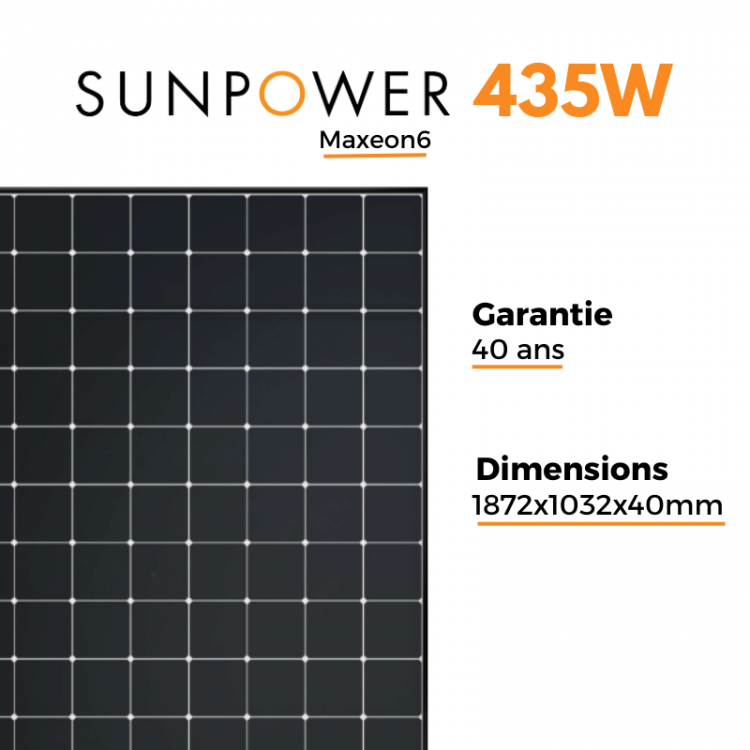 Sunpower Maxeon 6 Ac Prix